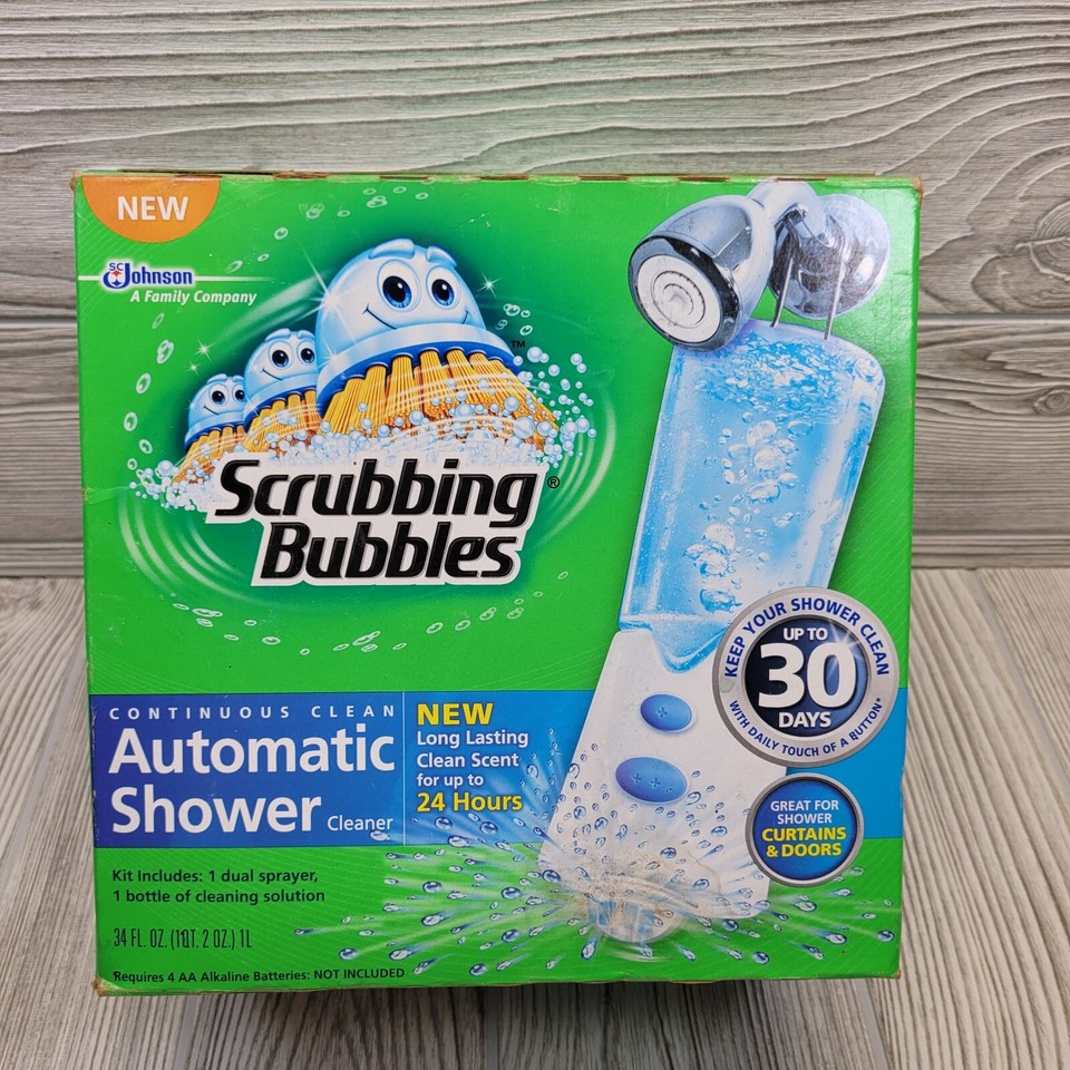 Scrubbing Bubbles Automatic Shower Cleaner Bathroom Starter Kit 34 FL ...