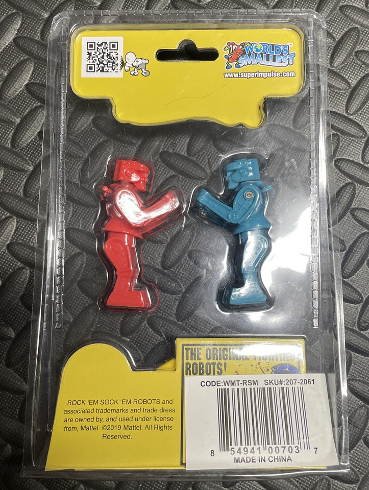 World's Smallest ROCK'EM SOCK'EM ROBOTS Boxing Miniature Pocket Sized ...