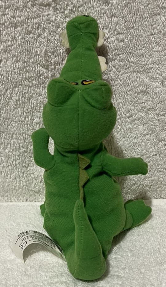 Disney Peter Pan CROC Crocodile Tick Tock 8" Beanbag Plush Toy Captain ...