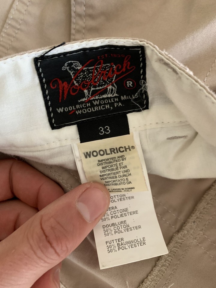 Woolrich Woolen Mills Utility Hiking Pants 33X32 NWOT Made In Italy | eBay