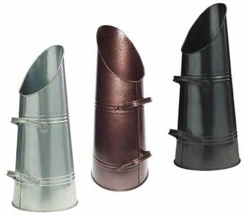 Heavy Duty Anthracite 23" Coal Hod,Bucket Scuttle Black Bronze ...