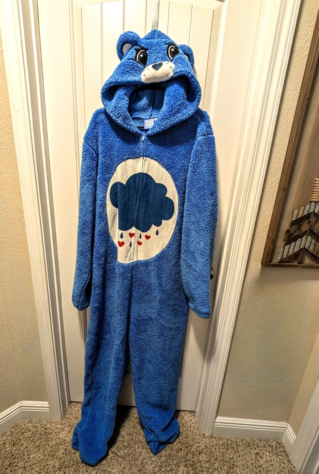 Care Bears Grumpy Rain Cloud Union Suit Adult 2XL Hoo… - Gem