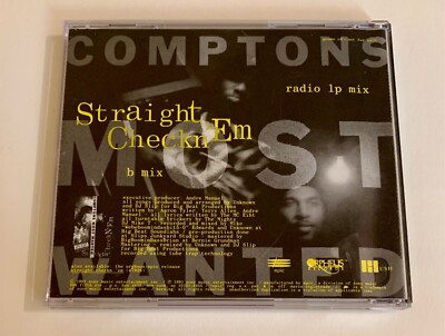 Promo CD Single Mint Disc Compton’s Most Wanted Straight Checkn 'Em ‘91 ...