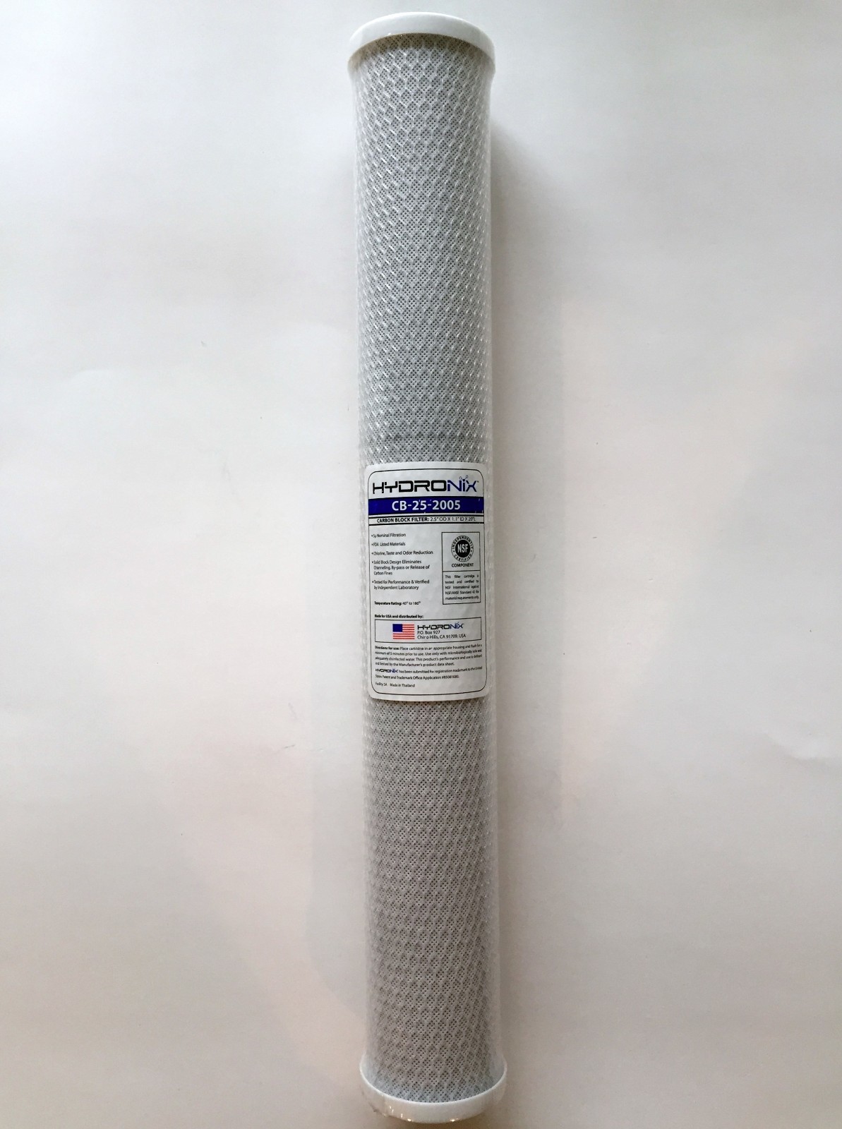 CARBON BLOCK FILTER 2.5"X20" 5 MICRON HYDRONIX CB-25-2005 | eBay