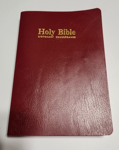 Holy Bible KJV Red Letter Edition Nelson 1977 Dictionary Concordance ...