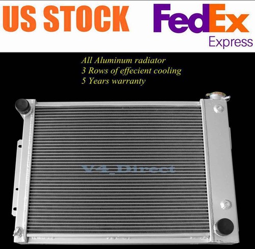 3-Row Aluminum Radiator 1967 1968 1969 Chevy Camaro Firebird Pontiac 20 ...