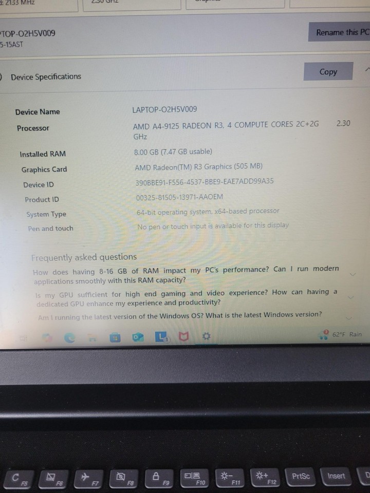 Lenovo IdeaPad 330-15AST - 8 GB RAM - 1 TB Hard Drive - AMD A4-9125 ...
