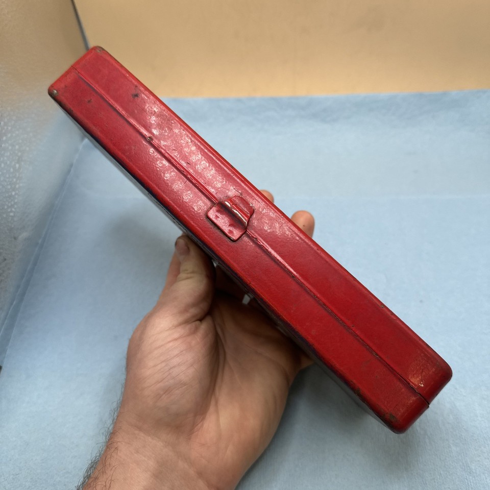 Vintage New Britain Tools - 3/8” Drive Socket Set Case - Empty Red ...