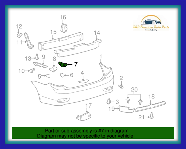 Genuine OEM Toyota 11-13 Corolla Rear Right RH Bumper Support Bracket ...
