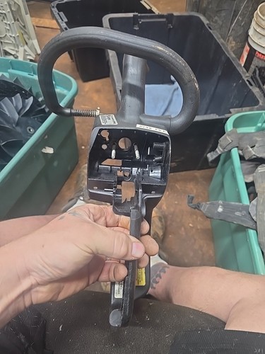 OEM GOOD USED STIHL MS192C CHAINSAW REAR HANDLE ASSEMBLY 1137 791 1001 ...