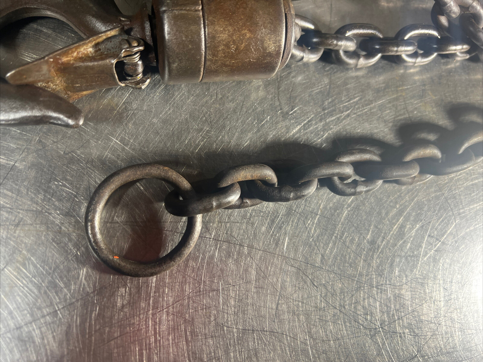 Tugit 1 Ton Ratchet Chain Hoist Come-A-long Winch Rigging. Item ID #3 ...