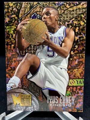 1995-96 Fleer Metal Tyus Edney Rookie RC Card # 186 NM-Mint | eBay