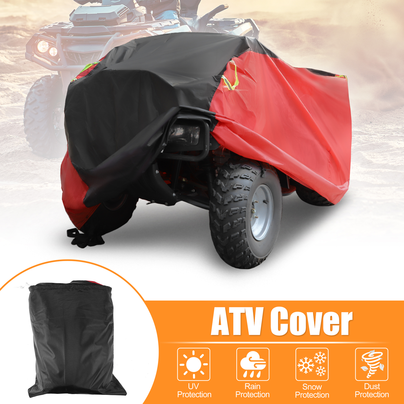 XL ATV Cover 4 Wheeler Cover for CanAm for Polaris for Honda 250-600CC ...