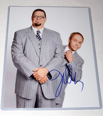 TELLER Hand Signed 8X10 PHOTO + PROOF Penn & Teller Magician autograph ...