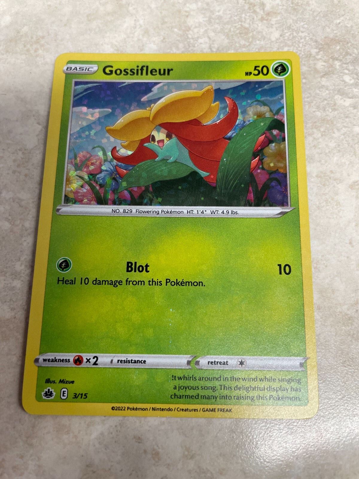 Gossifleur Holo 3/15 Mcdonalds 2022 - Pokemon Card - NM | eBay