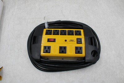 Rocket Socket LTS--8TS-2U 8-Outlet 2 USB Ports Heavy Duty Power Surge ...