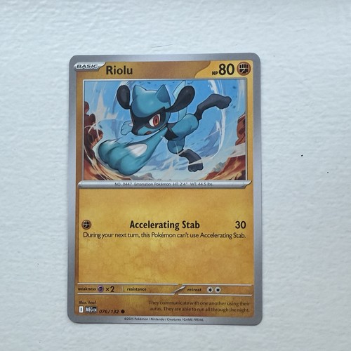 Riolu 076/132 Pokemon Mega Evolution - IN HAND | eBay