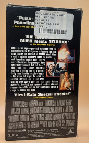 Deep Rising VHS 1998 **Buy 2 Get 1 Free** | eBay