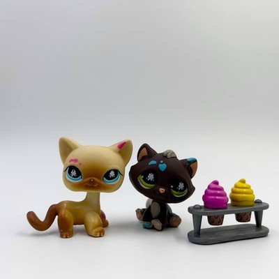 Authentic LPS Littlest Pet Shop Shorthair Cat #816 Tabby #815 | eBay