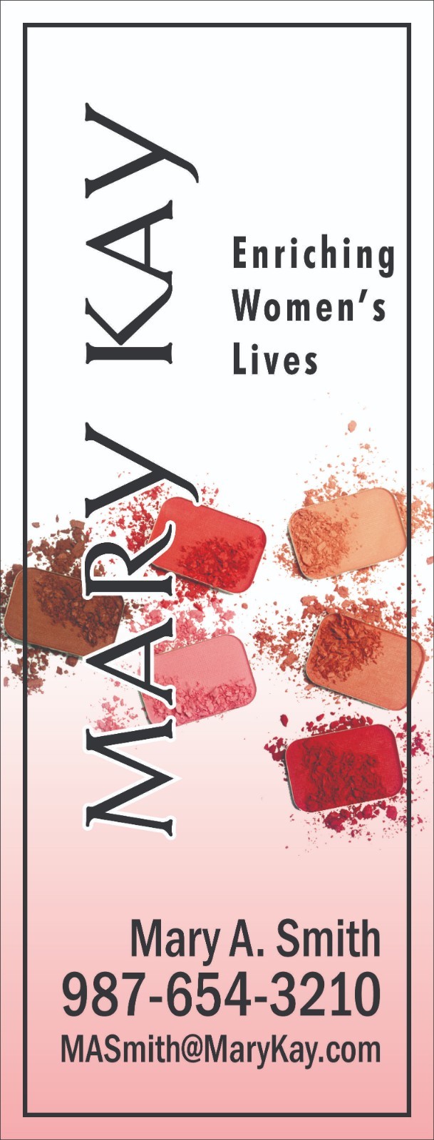 Mary Kay banner ll with stand 24"x 63" vertical! Great Price! Generic ...