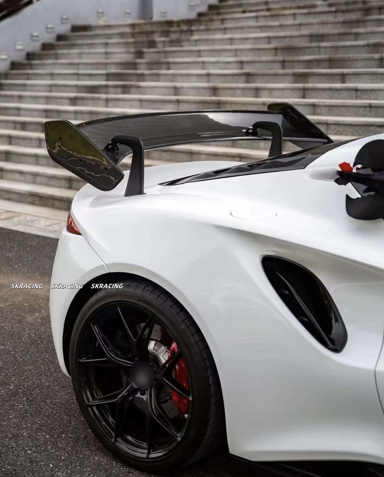 For 2023-2024 Lotus Emira Dry Carbon Fiber GT4 Style Rear Trunk Lip ...