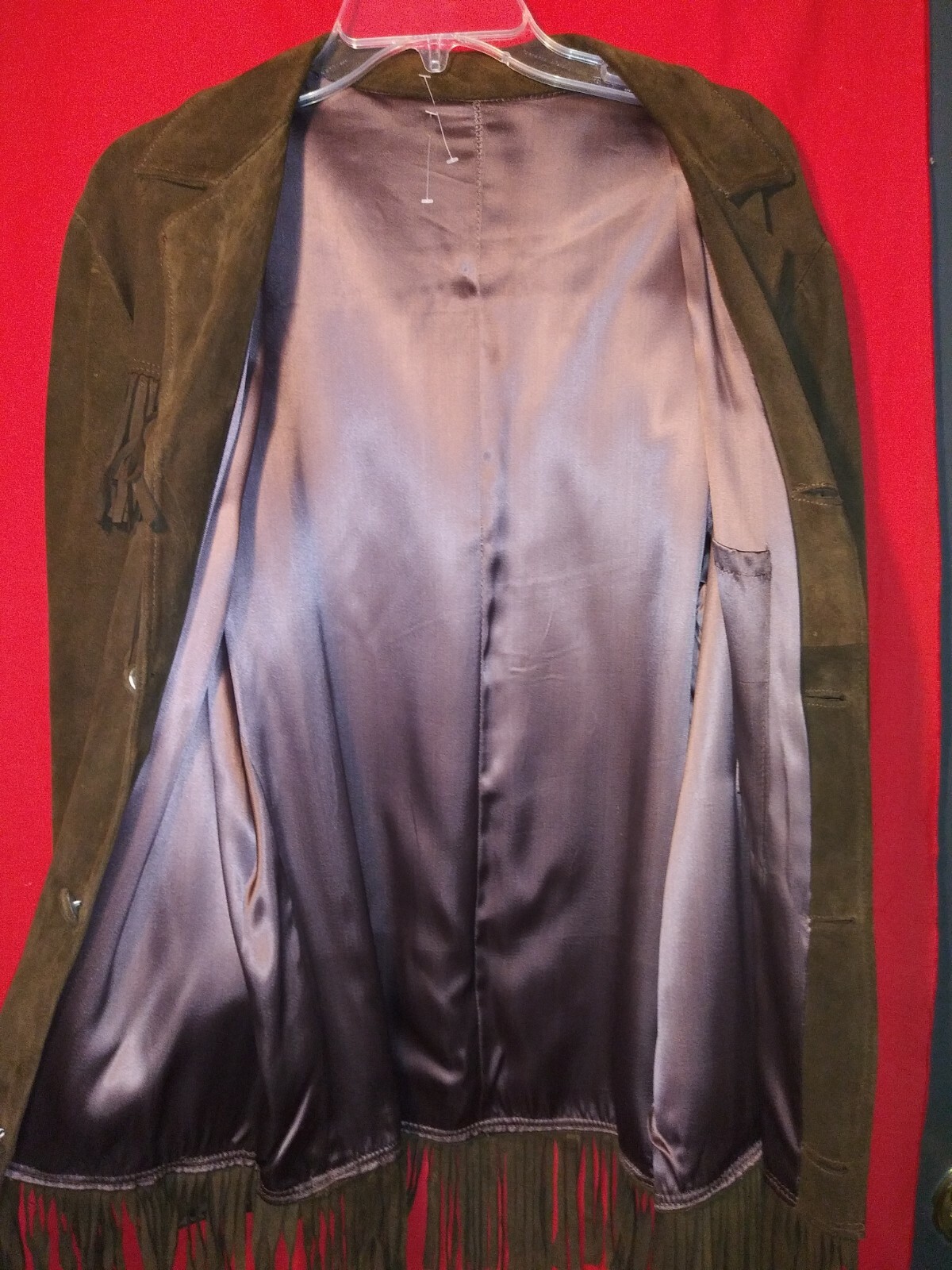 VTG Mid Western Sport Togs Southwest Fringe Jacket 100% Suede Leather ...