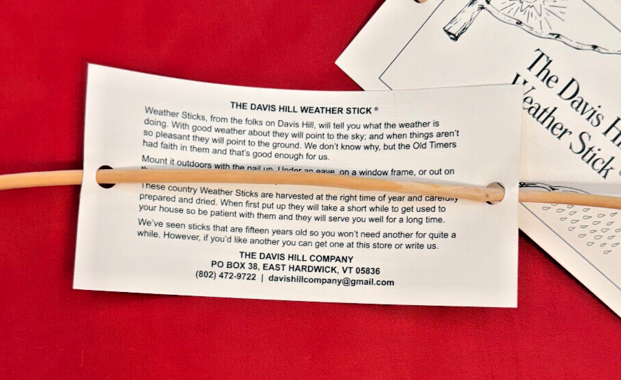 *NEW LOW PRICE! PKG. OF 5 ORIGINAL DAVIS HILL WEATHER STICKS! FREE ...