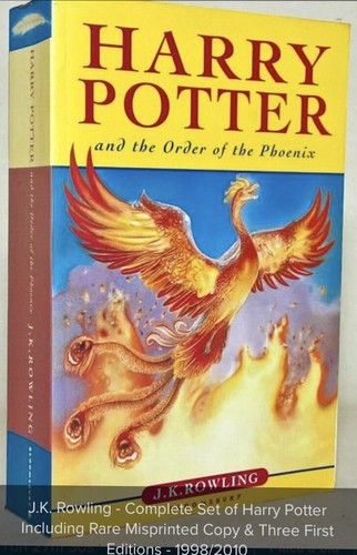 Harry Potter Books - Full Set with Rare Misprinted Copy & Three First ...
