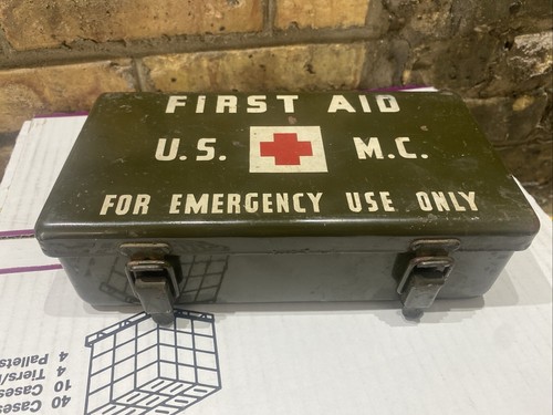 Vintage WW2 US USMC Marines Jeep First Aid Medical Kit W/ Contents | eBay