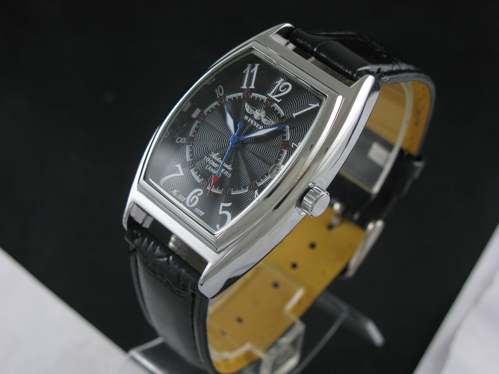 Fashion Mens Automatic Mechanical Classic Self-winding Date Leather ...