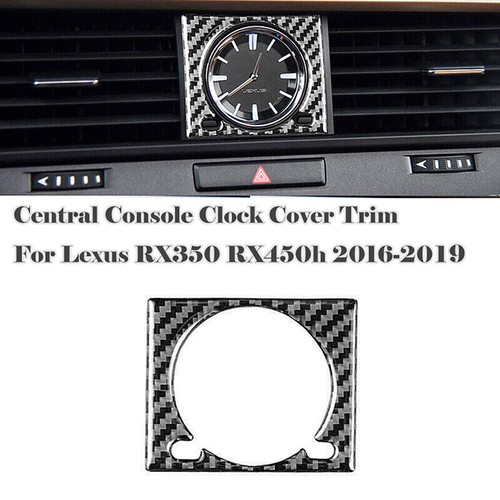 Carbon Fiber Central Console Clock Cover Trim Fit for Lexus RX350 ...