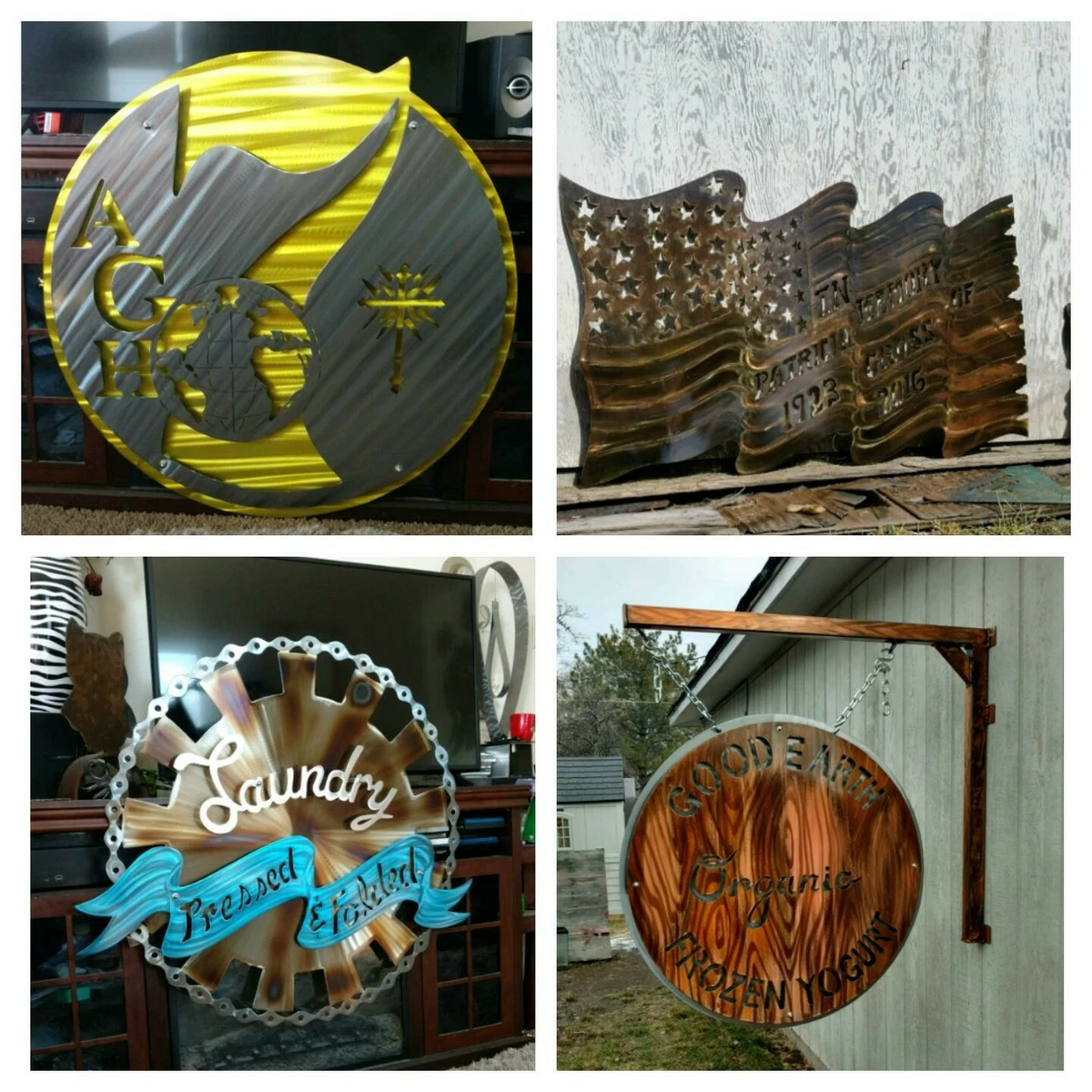 Plasma Cut Metal Signs