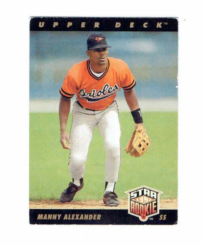 Manny Alexander Baltimore Orioles SS #5 Upper Deck 1993 StarRookie# ...