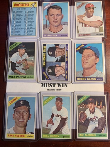 1966 Topps Baseball Semi-Stars and Commons 101-199 ( $1.49-$5.99 Pick ...