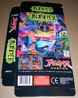 Atari Jaguar 64-Bit Games Console Original RUINER Game Box NEW P/N ...
