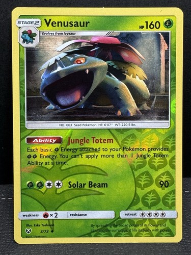 Venusaur Shining Legends Reverse Holo Pokémon TCG 3/73 Uncommon | eBay
