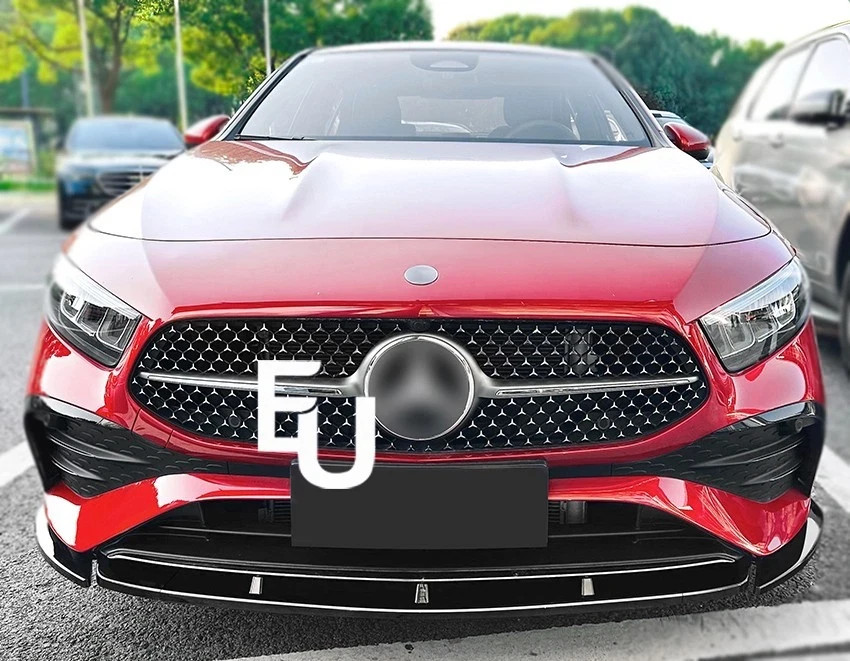 FOR MERCEDES A CLASS W177 A35 A45 AMG LINE FRONT SPLITTER LIP LCI ...