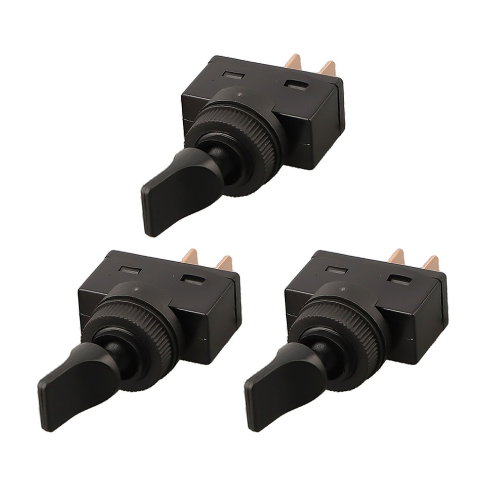 Car Toggle Switches 3pc Set 12V 20A with Flat Handles for Easy ...