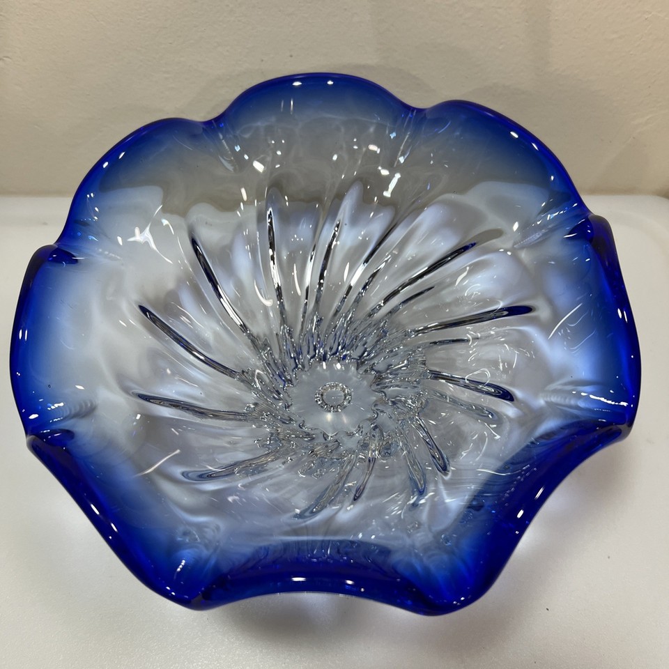 Shannon Crystal Designs of Ireland 10" Bowl Cobalt Blue Elegant ...