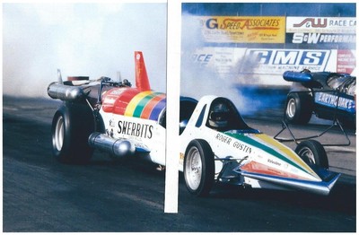 1970s Drag Racing-"SHERBITS"-Jet Dragster-Roger Gustin vs "EARTHQUAKE ...