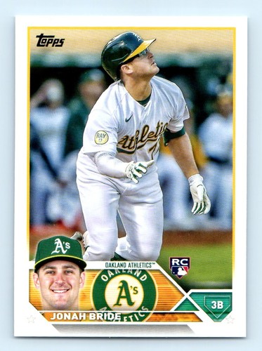 2023 Topps Jonah Bride Rookie Oakland Athletics #95 | eBay