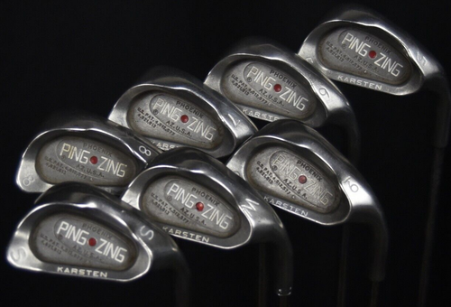 PING ZING RED IRON SET 5-9 S,W FLEX:REGULR LENGTH: (5) 37.5 IN RIGHT ...