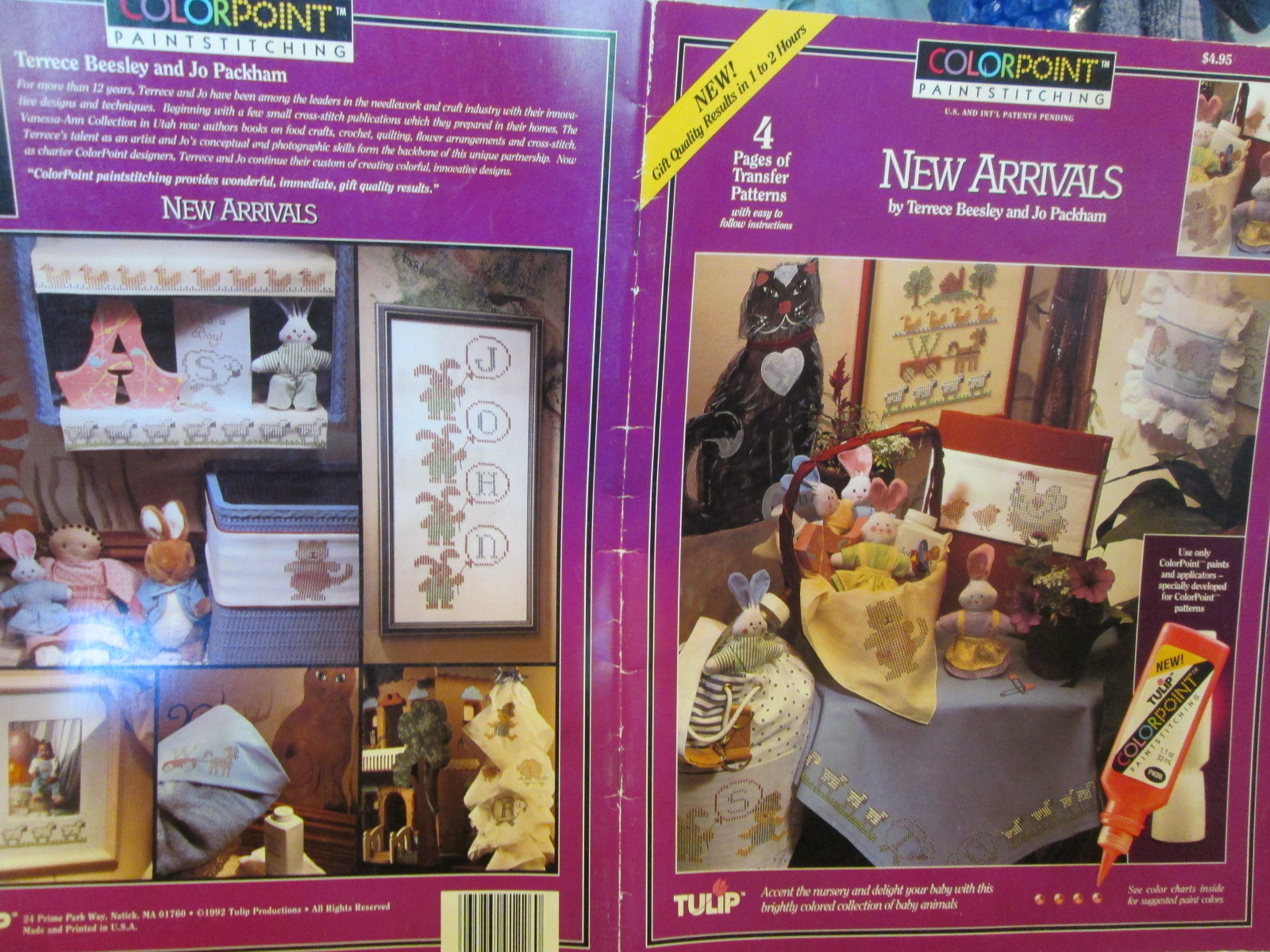 Tulip Brand Colorpoint Paint Stitching Craft Iron-On Transfer Book Your ...