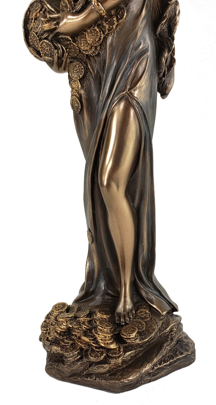 11" Blind Fortuna Roman goddess of Fortune & Luck Statue Bronze Finish ...