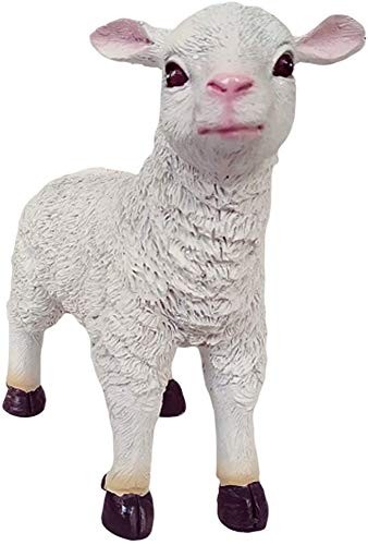 Sheep Statues Resin Goat Lamb Statue Outdoor Statues for Garden Decor ...