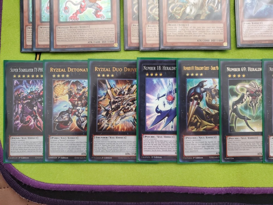 Yu-Gi-Oh Ryzeal Heraldic Beast Deck Core Seventh Tachyon Heraldry Ice ...