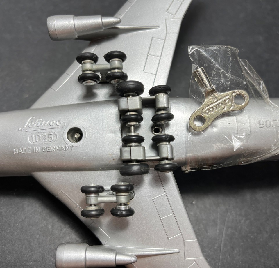 Schuco Wind Up 1025 Pan Am Boeing 747 Jumbo Jet With Key Rare 1970's ...