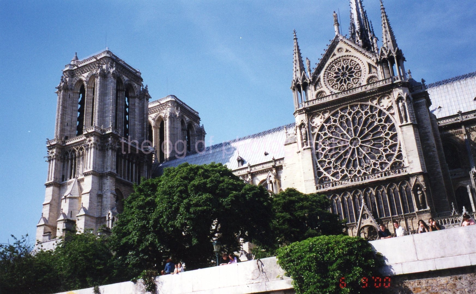Notre Dame FOUND PHOTOGRAPH Color PARIS FRANCE Original Snapshot ...