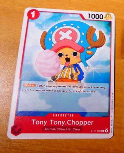 ONE PIECE ENGLISH CARD GAME CARTE Tony Tony. Chopper ST01-006 ST EN TCG ...