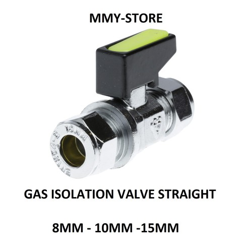 8mm -10mm -15mm Gas Lever Compression Stop Valve Isolator Isolation Tap ...